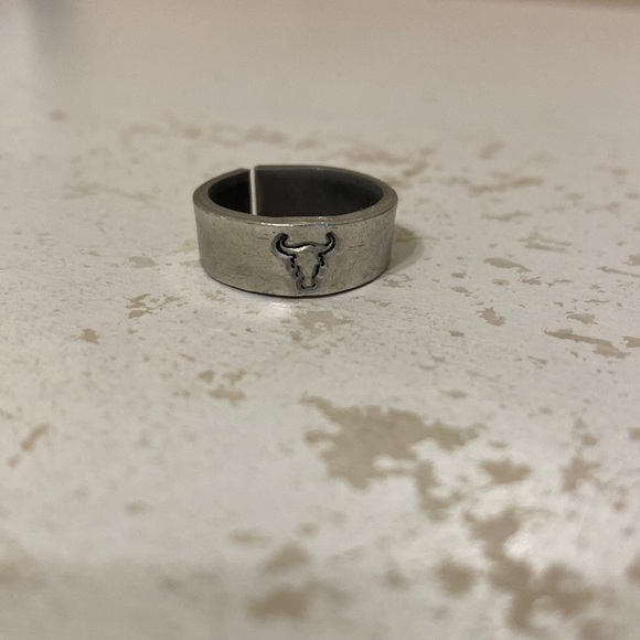 Jewelry | Solid Silver Bull Ring | Poshmark